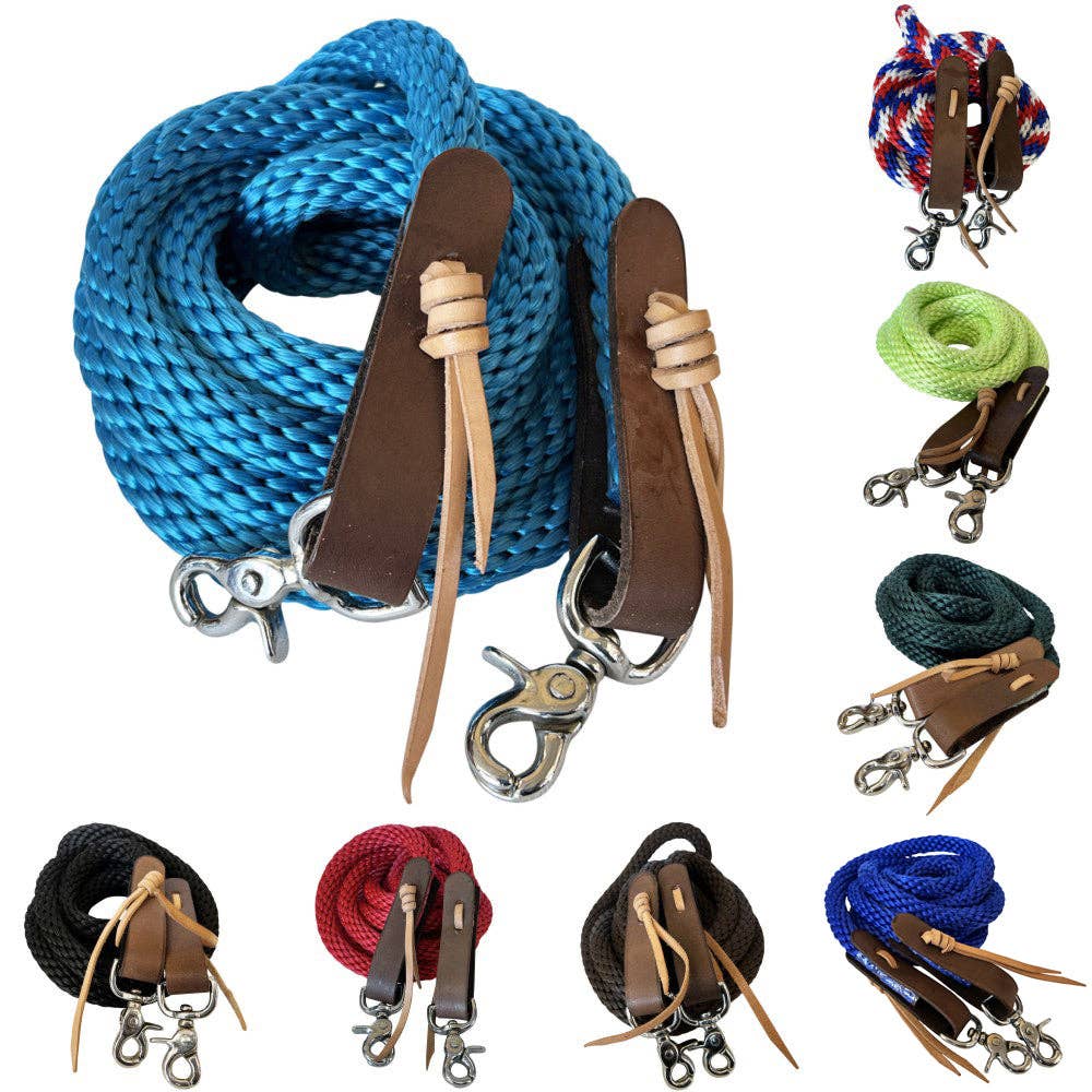 5/8 in x 8 ft Poly Roper Reins Scissor Snap| Rustic Edge Western Wear ...