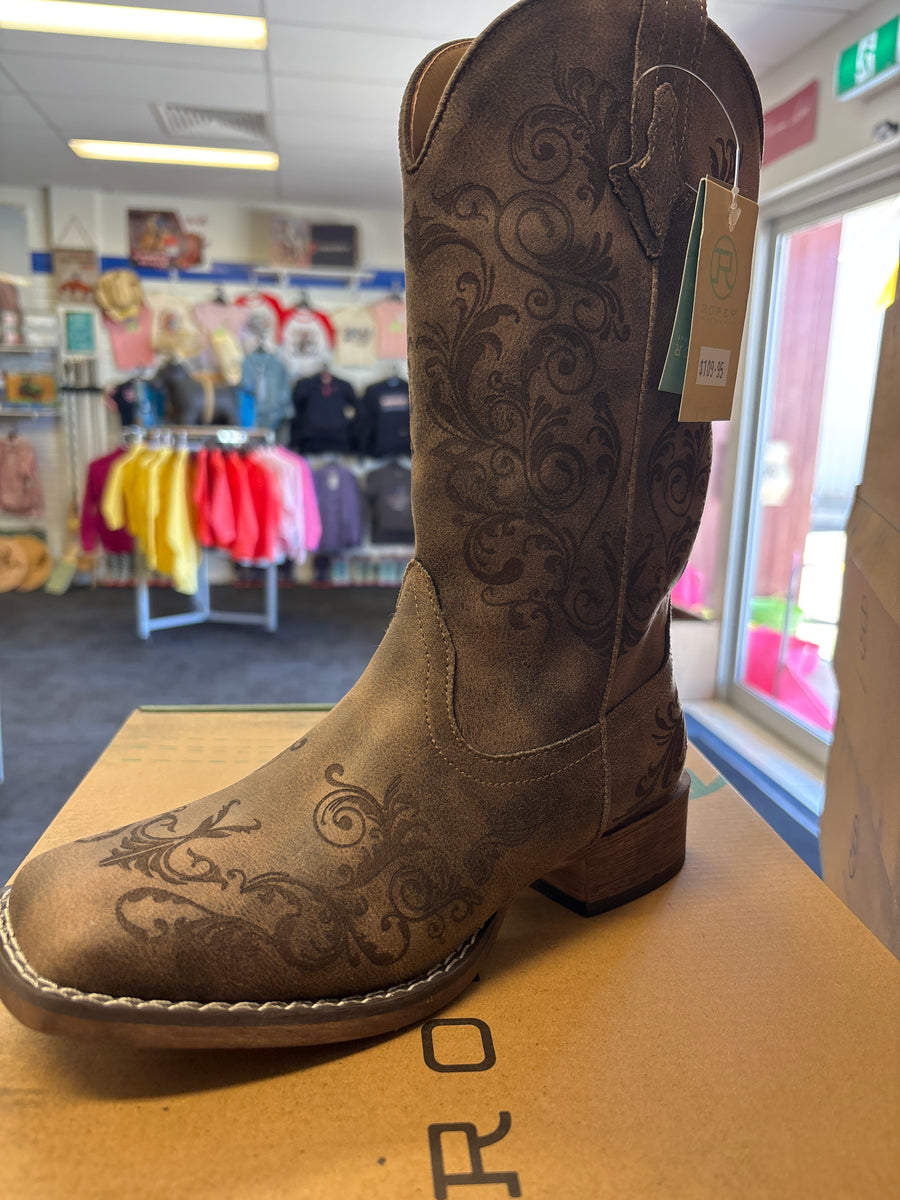 Roper Wms Bailey Laser Brown| Rustic Edge Western Wear and Gifts