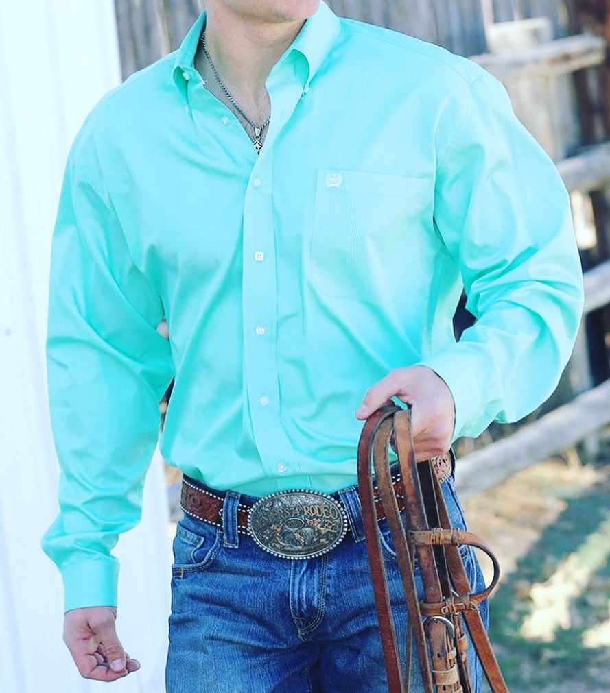 Classic cinch Shirt Mint| Rustic Edge Western Wear and Gifts